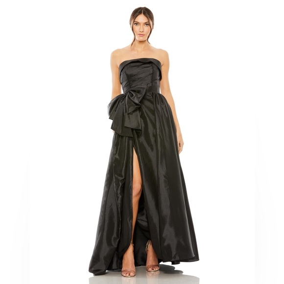 Mac Duggal | Dresses | Mac Duggal Long Strapless Oversized Bow Ball ...